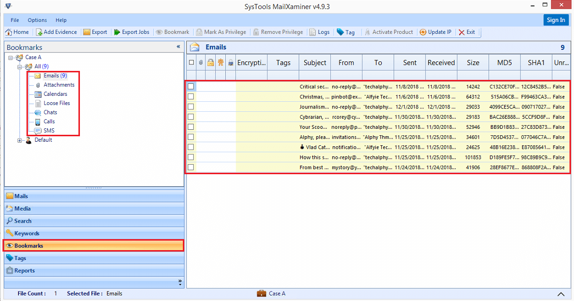 Creating Bookmarks & Reports - Save Forensic Case Reports