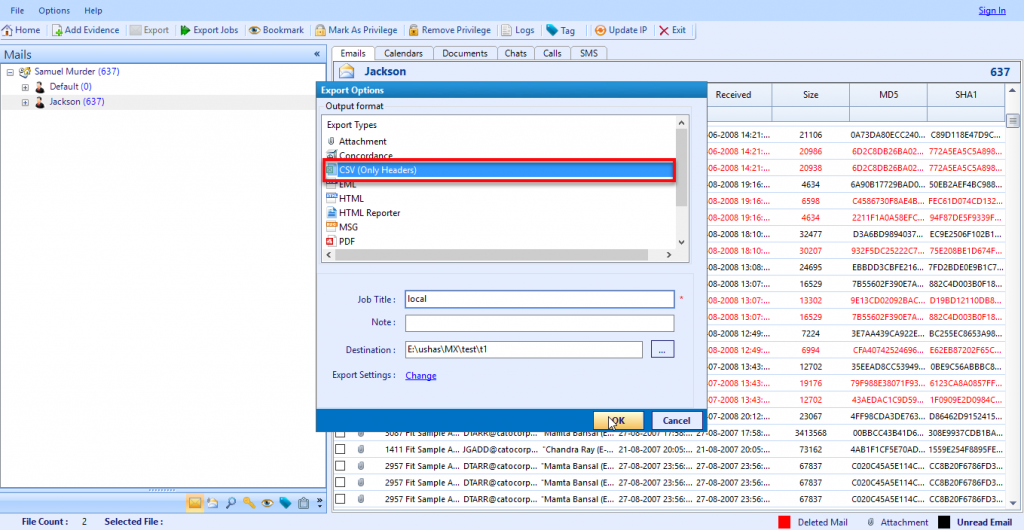 Export Pst File Into Csv File Format And Extract Header Information 8010