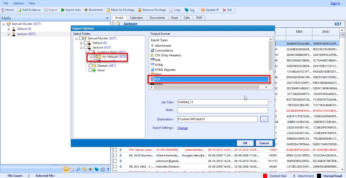 Export PST File Into PDF Format For Digital Forensic Investigation Export PST File Into PDF Format For Digital Forensic Investigation