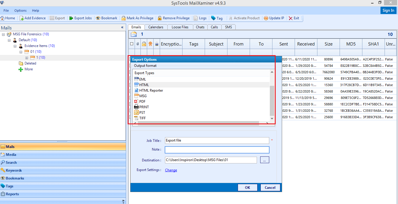 MSG File Analysis - Examine MSG Files Without Outlook with MailXaminer