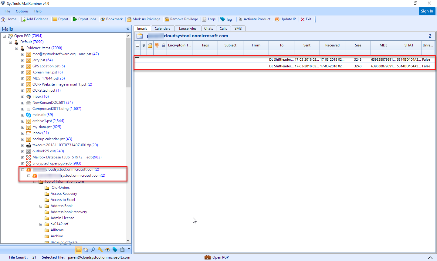 eDiscovery Search in Office 365 Mailbox for Extract Evidence