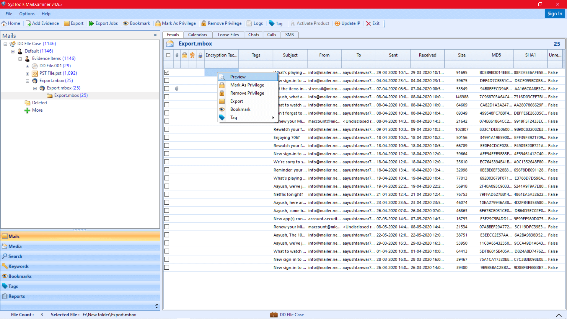 Thunderbird Email Forensics – Analysis of Mozilla Message Header