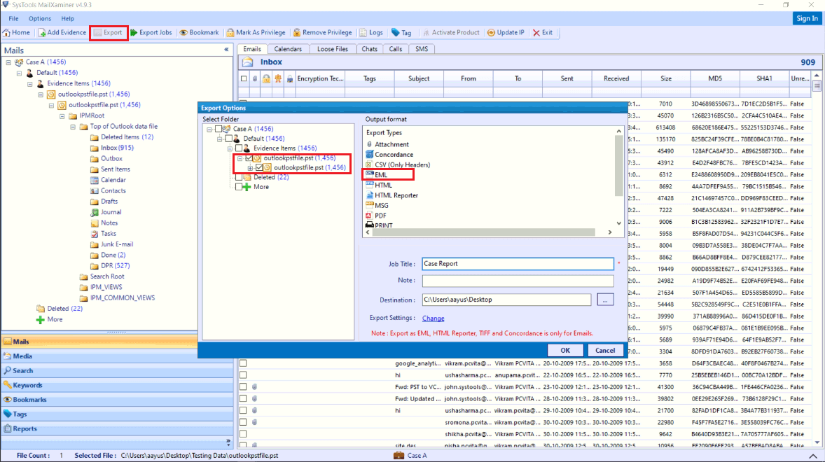 PST File into EML Format - Extract Evidence from Outlook Data File PST File into EML Format - Extract Evidence from Outlook Data File