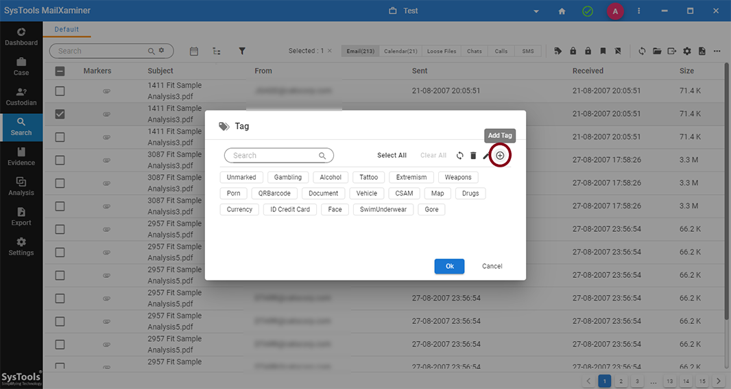 Email Tagging Software Feature for Digital Data Classification